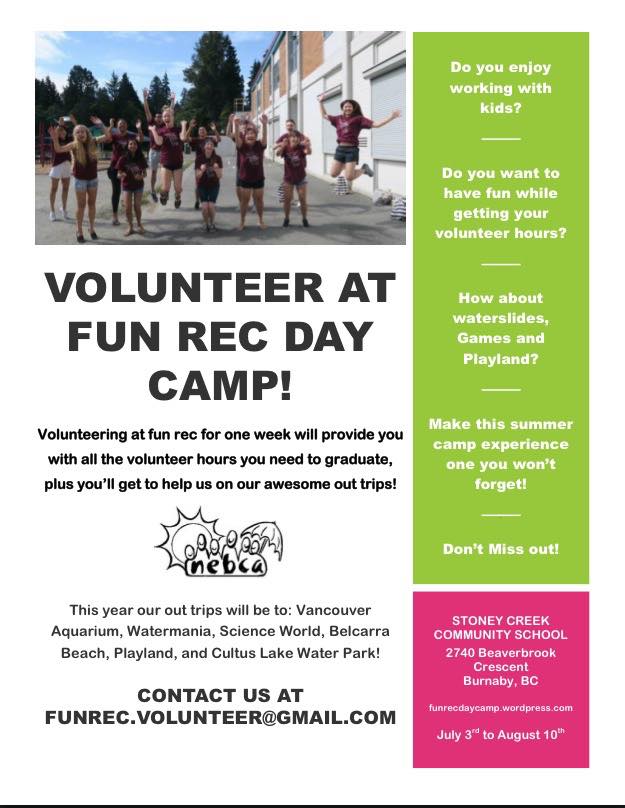 Volunteering Opportunities | Fun Rec Day Camp